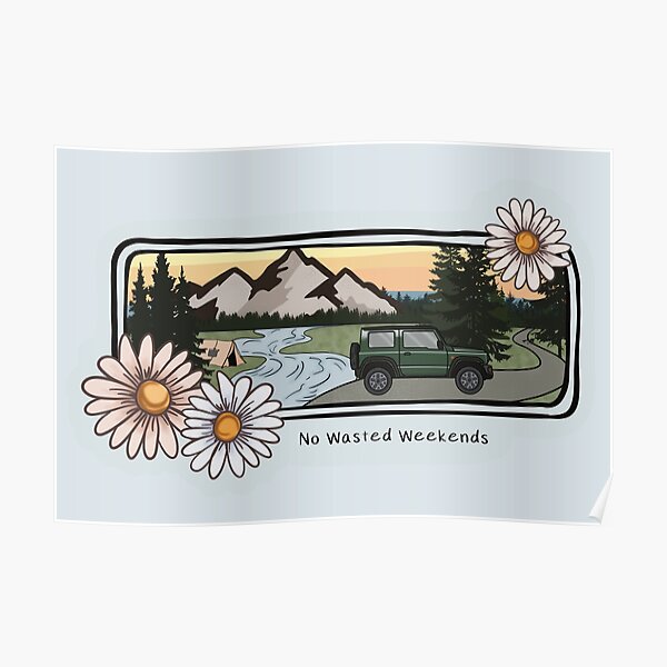 "Suzuki Jimny (Jungle Green) No Wasted Weekends" Poster for Sale by ...