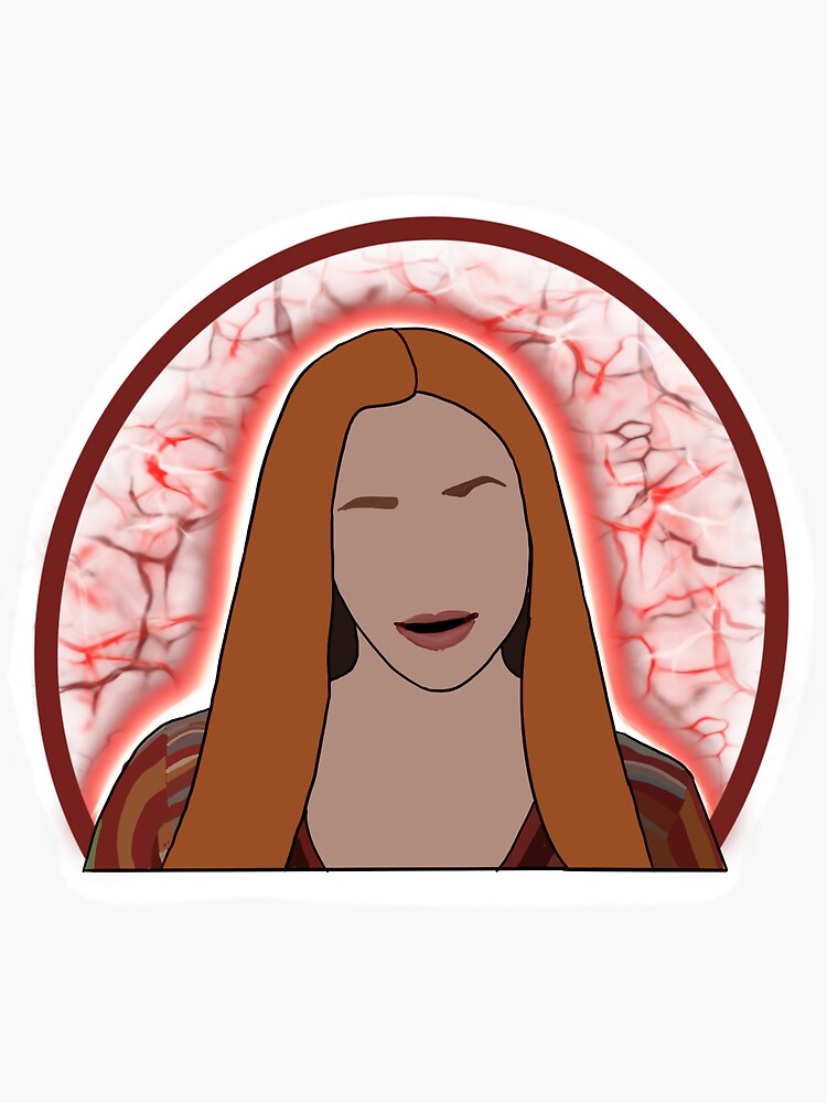 "Scarlet witch 70s sticker" Sticker for Sale by Pixelsstickers | Redbubble