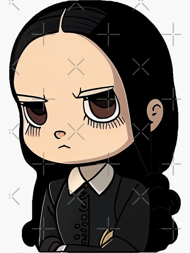 "Wednesday Addams - The Addams Family" Sticker for Sale by FokasuArt ...