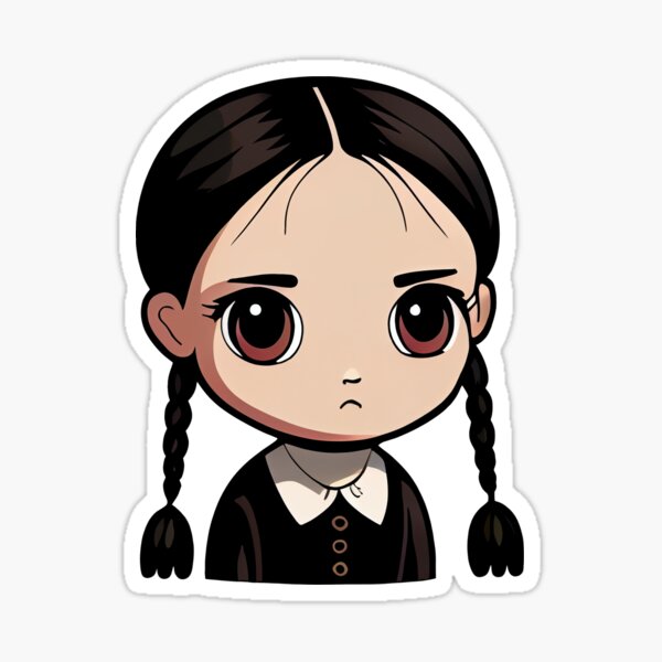 "Wednesday Addams - The Addams Family" Sticker for Sale by FokasuArt ...