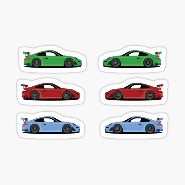 "Porsche set , Porsche pack" Sticker for Sale by KubilayS | Redbubble