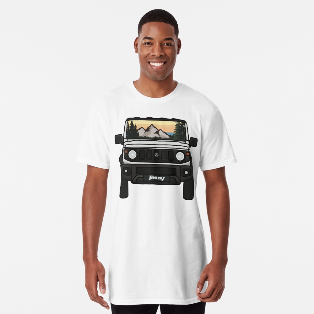 "Suzuki Jimny (White) Mountain Reflection " Sticker for Sale by ...