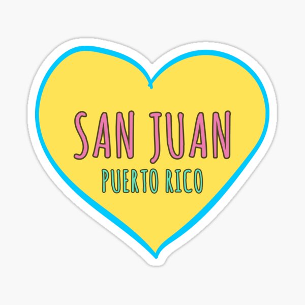 "San Juan" Sticker for Sale by Leila-Burtuqali | Redbubble