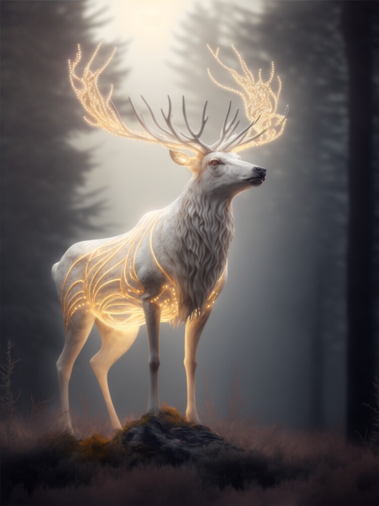 "Mystical Forest of Strange Holy Animals" Sticker for Sale by RozerBuy ...