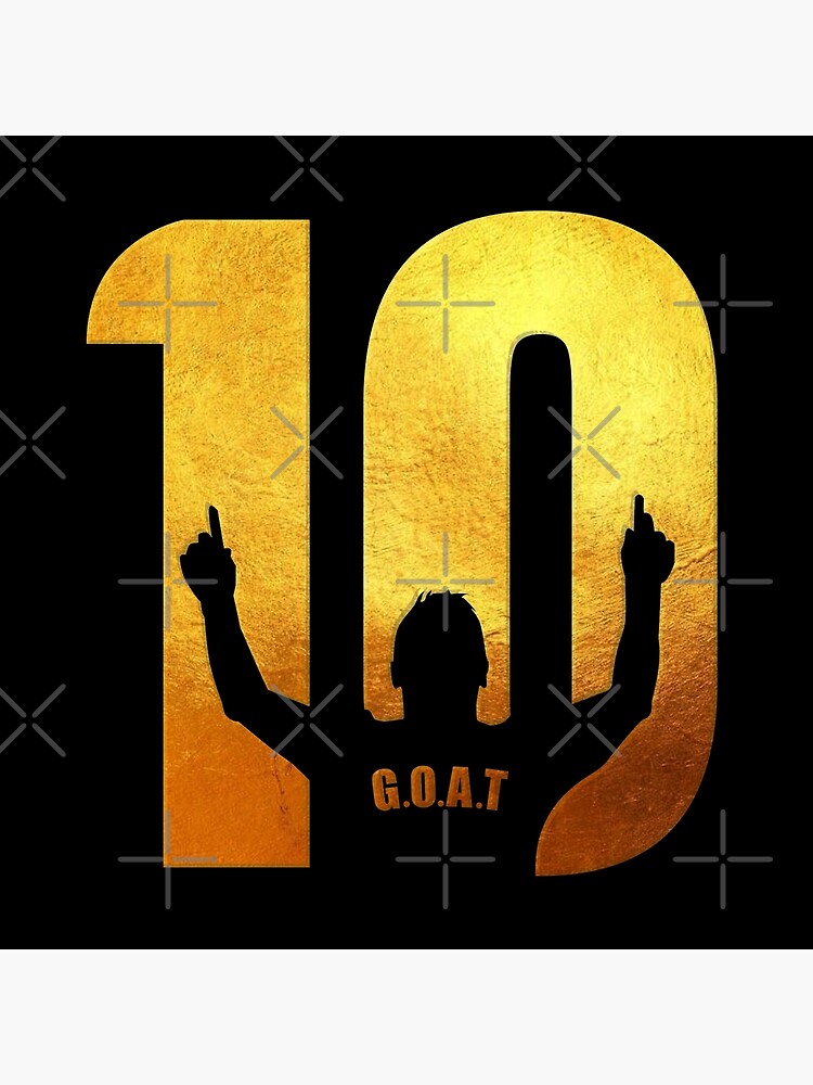 "Lionel Messi GOAT (the goat) 10" Art Print for Sale by fcbcule | Redbubble