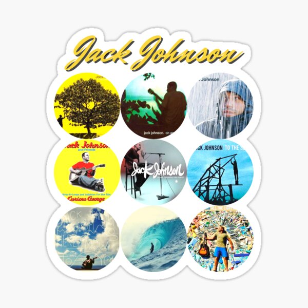 "Jack Johnson t shirt and sticker | Jack Johnson Sticker" Sticker for ...
