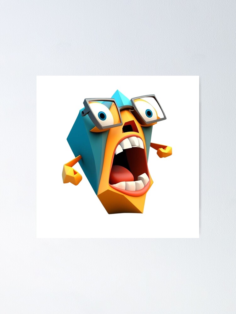 "Angry Face" Poster for Sale by DianaaBoutique | Redbubble
