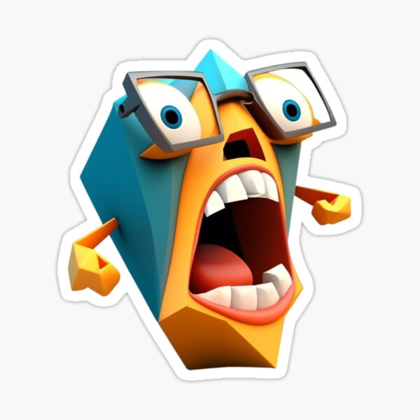 "Angry Face" Sticker for Sale by DianaaBoutique | Redbubble