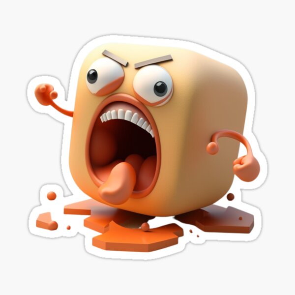 "Angry Face" Sticker for Sale by DianaaBoutique | Redbubble