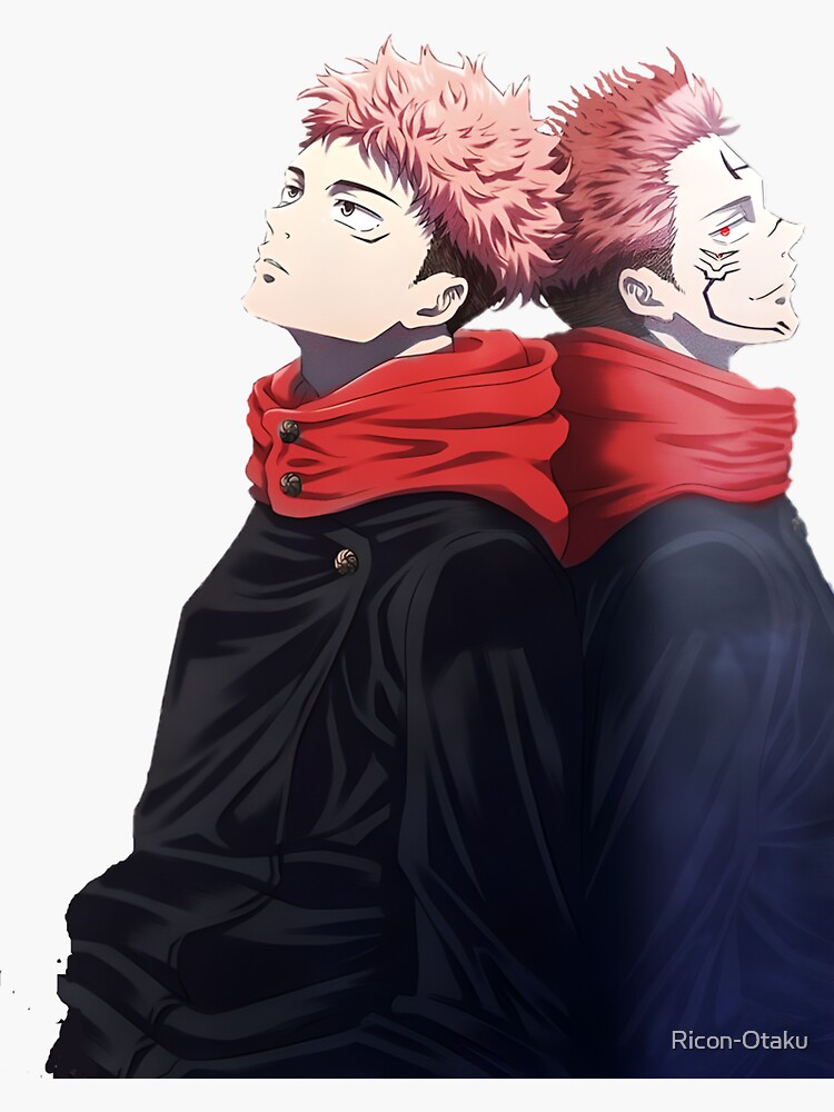 "Yuuji itadori and Ryomen Sukuna" Sticker for Sale by Ricon-Otaku ...