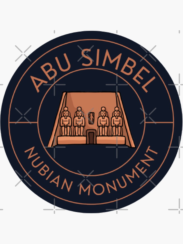 "Abu Simbel" Sticker for Sale by enthrone | Redbubble