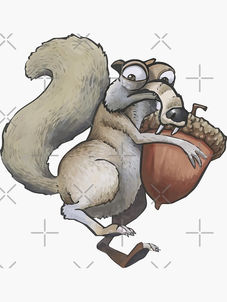 "Scrat" Sticker for Sale by GeneralAladeen | Redbubble