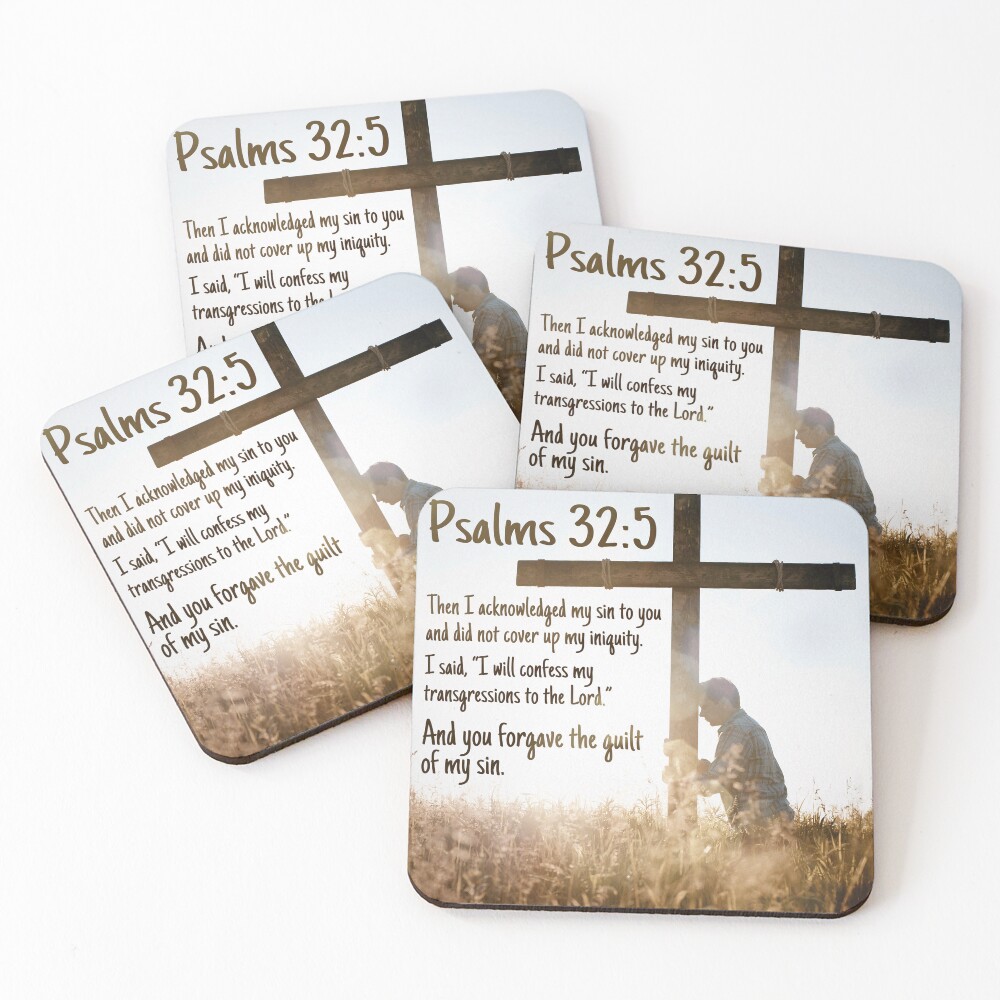 "Psalms 32:5" Poster for Sale by debradeka | Redbubble