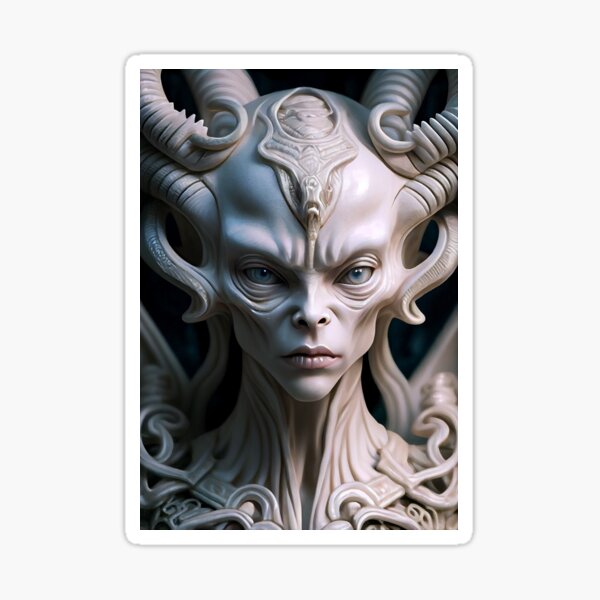 "Marble Xenomorph Queen" Sticker for Sale by zzz888 | Redbubble