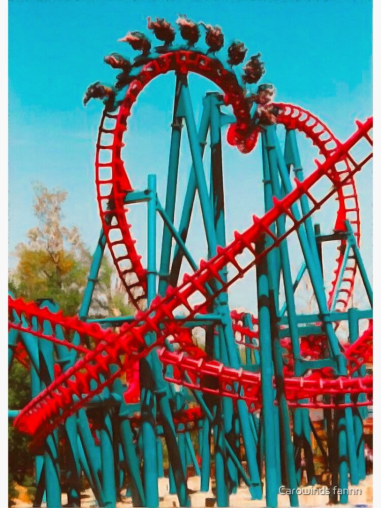 "Roller Coaster Theme Park" Sticker for Sale by rifat710 | Redbubble