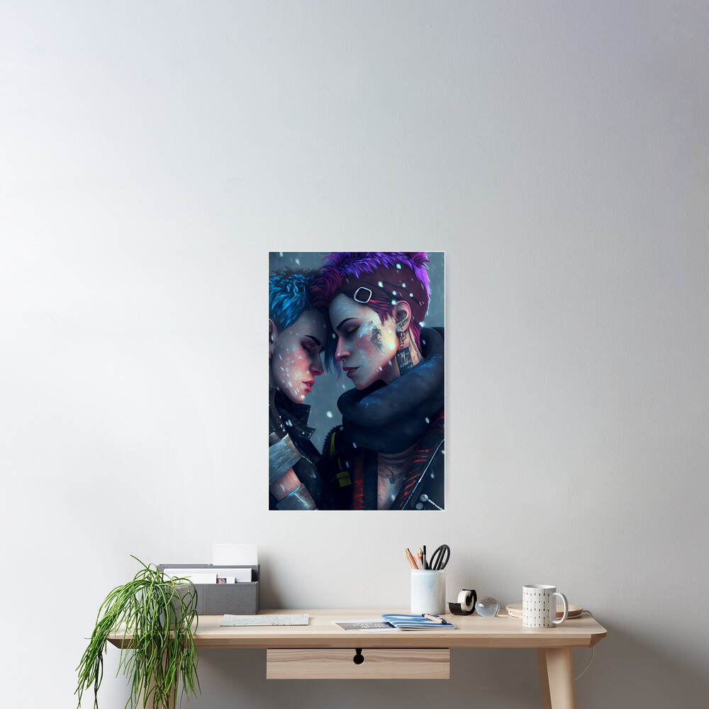 "Couple of Cyber Punk City Lovers - Lesbian Pride LGBT" Poster for Sale ...