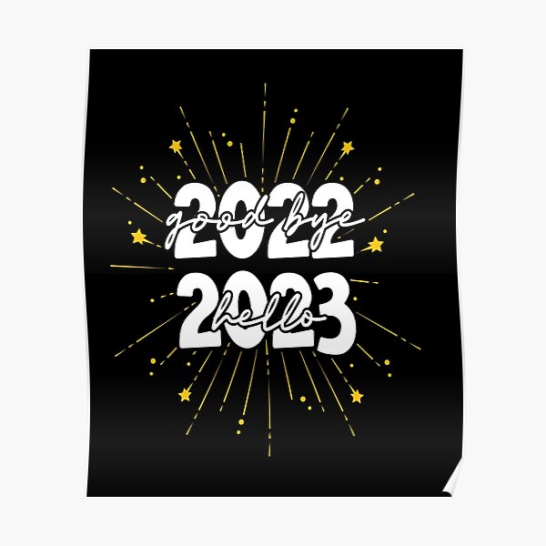 "new years odometer party 2023" Poster for Sale by AloudiDesign | Redbubble