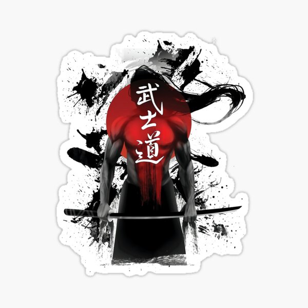 "BUSHIDO" Sticker for Sale by MangaCortaTees | Redbubble