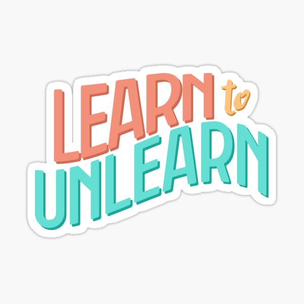 "Learn to Unlearn Mental Health" Sticker for Sale by dailycake | Redbubble