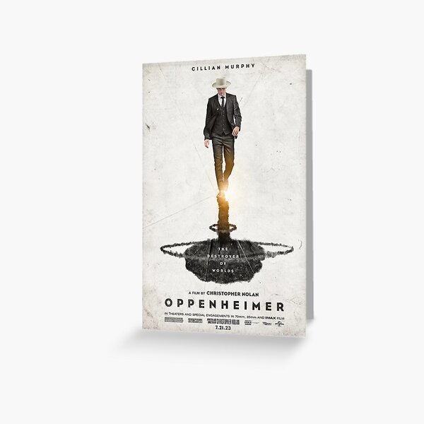 "Oppenheimer (2023) by Christopher Nolan poster" Greeting Card for Sale ...