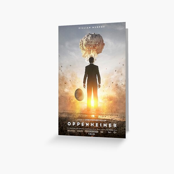 "Oppenheimer (2023) by Christopher Nolan poster" Greeting Card for Sale ...