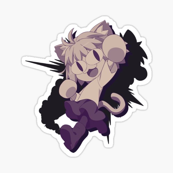 "Neco arc design with silhouette " Sticker for Sale by Punished-Otter ...