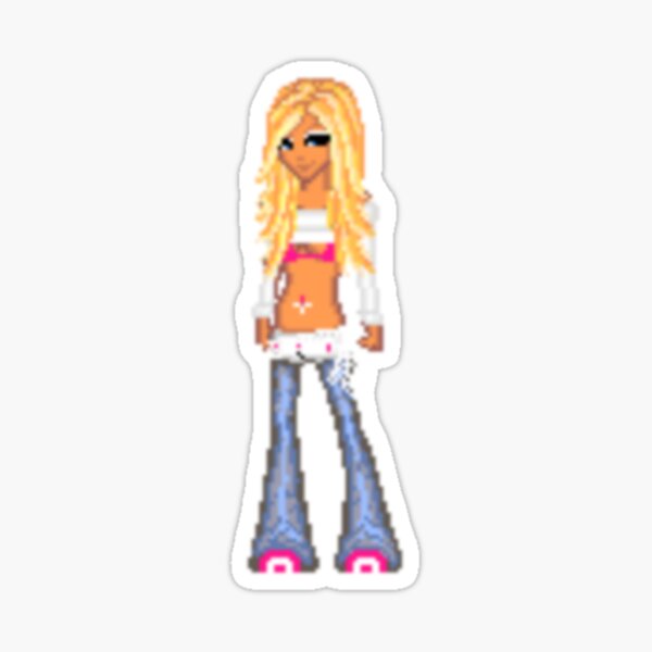 "Y2k blonde girl 2000s " Sticker for Sale by Eternallykawaii | Redbubble