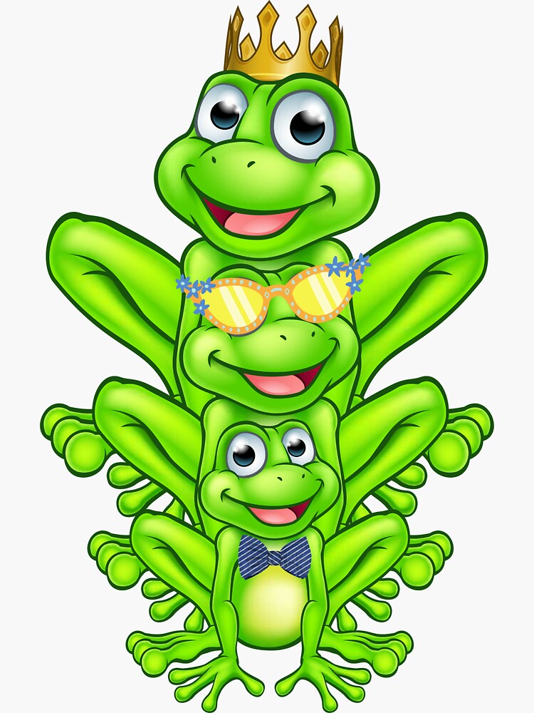 "Toad Family" Sticker for Sale by Yahzhani | Redbubble