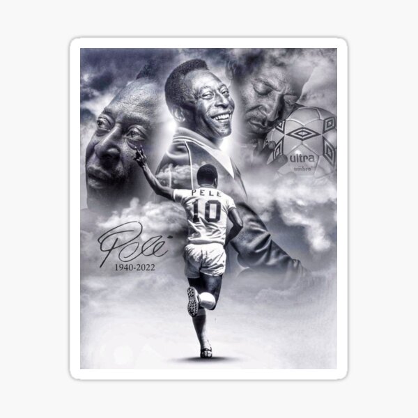 "RIP PELE Heaven " Sticker for Sale by MrShy | Redbubble