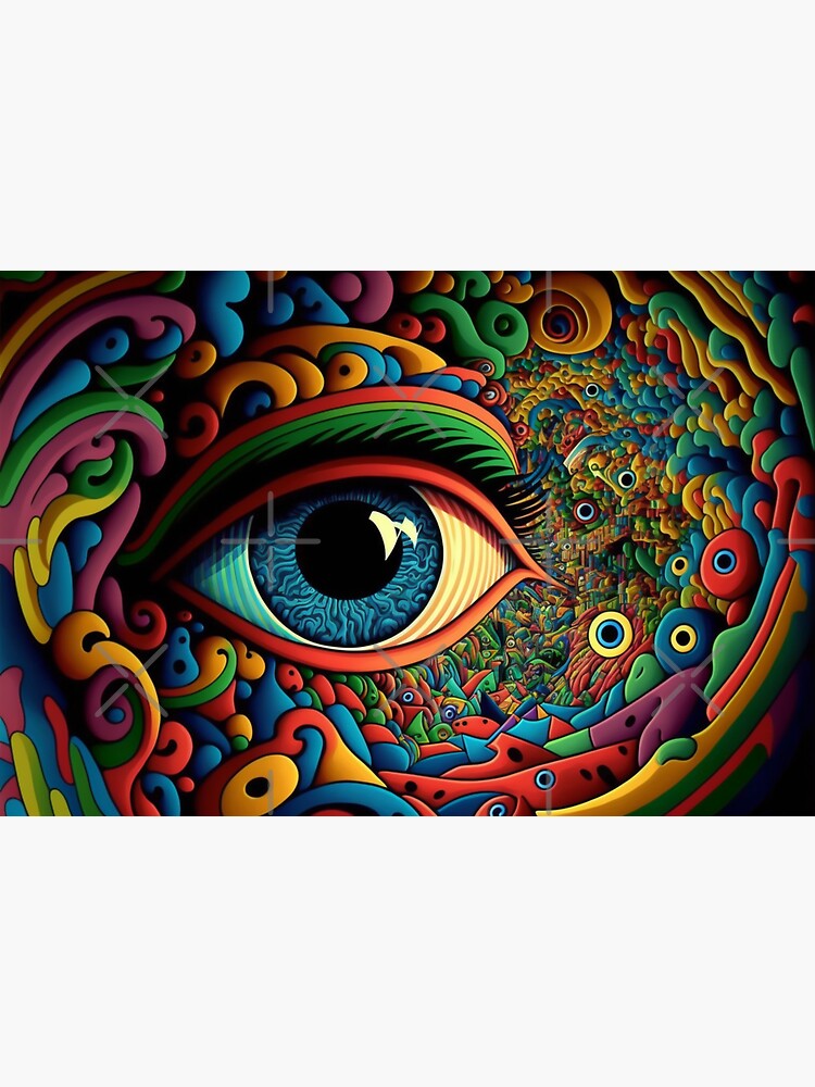 "Trippy eye psychedelic" Sticker for Sale by DrWhoDesign | Redbubble