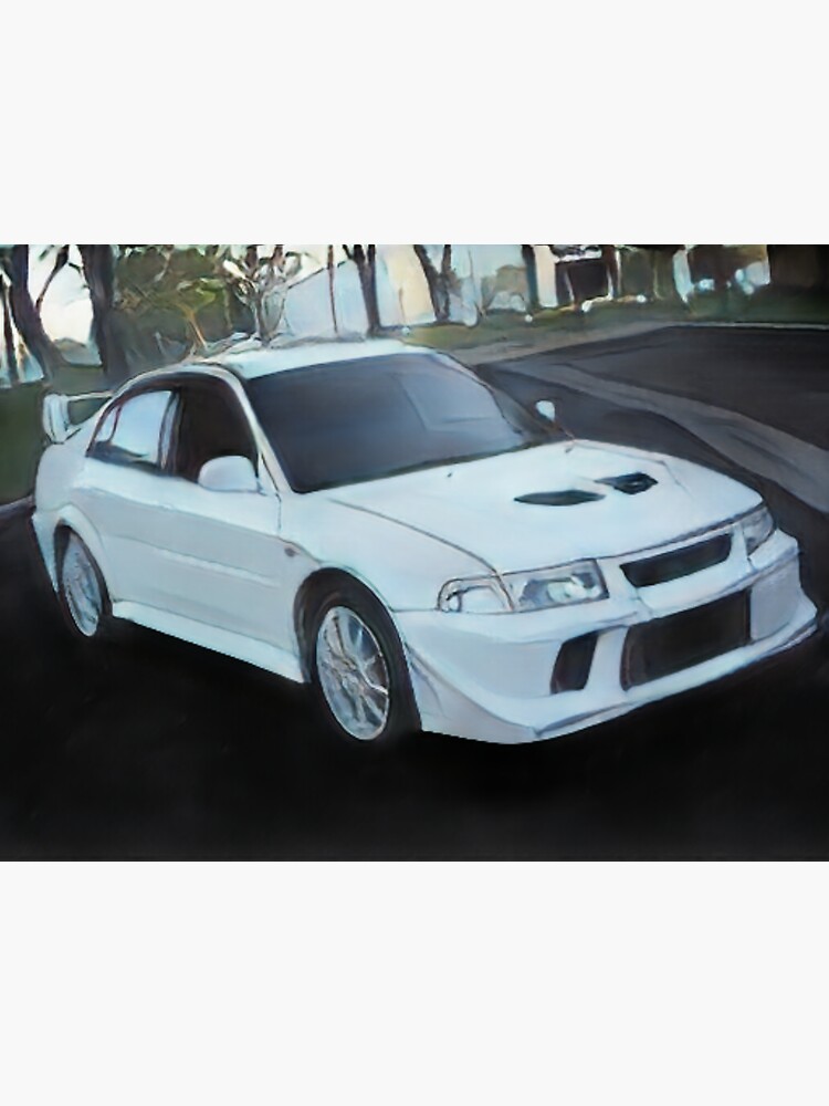 Pegatina «Mitsubishi Lancer EVO 6 - Diseño de dibujos animados» de ...