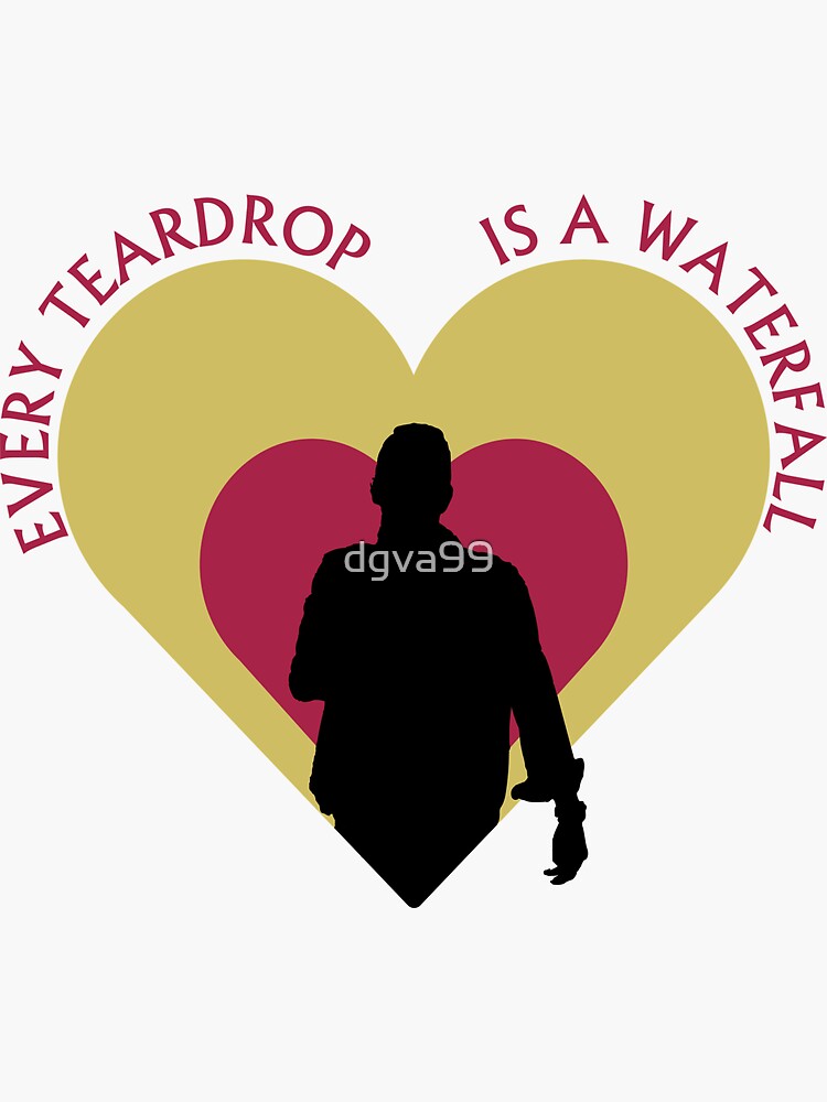 "Every Teardrop is a Waterfall Coldplay 7" Sticker for Sale by dgva99 ...