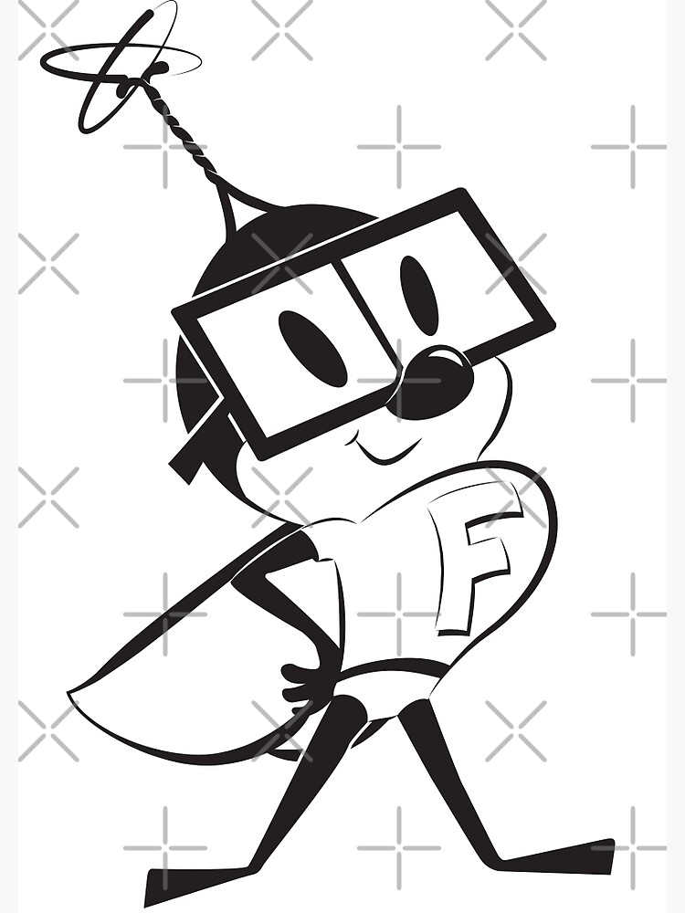 "Fearless Fly – black version" Poster for Sale by GraficBakeHouse ...