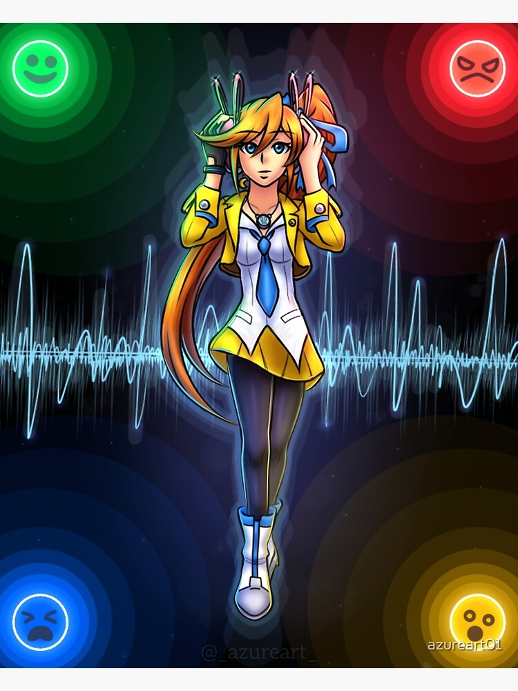 "Ace Attorney Mood Matrix Athena - @azureart01/_azureart_" Poster for ...
