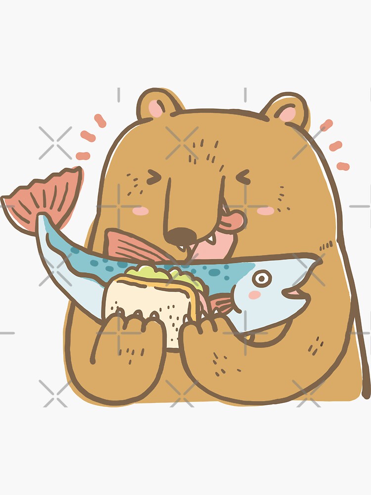 "salmon sandwich" Sticker for Sale by zabazaba | Redbubble