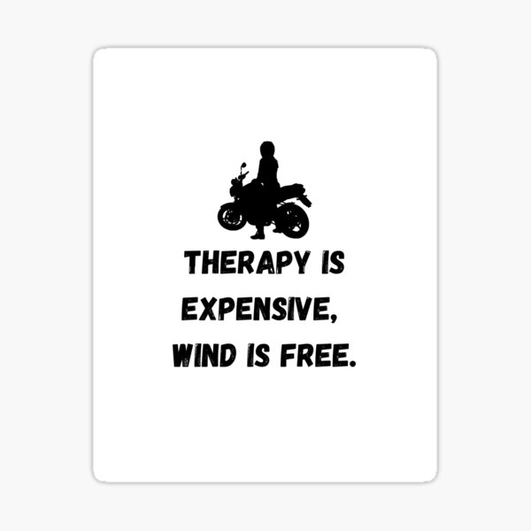 "therapy is expensive wind is free" Sticker for Sale by chak87 | Redbubble