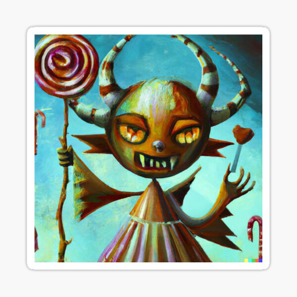 "Candy Demon From Another Universe" Sticker for Sale by Fortuna-store ...