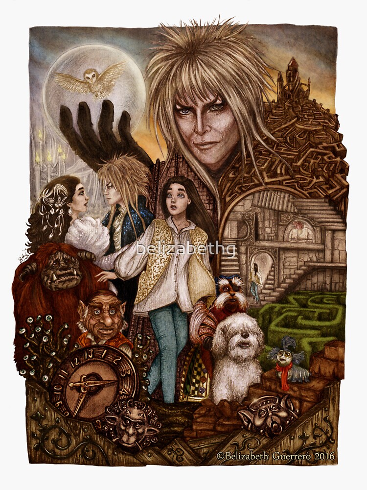 "Labyrinth" Sticker for Sale by belizabethg | Redbubble