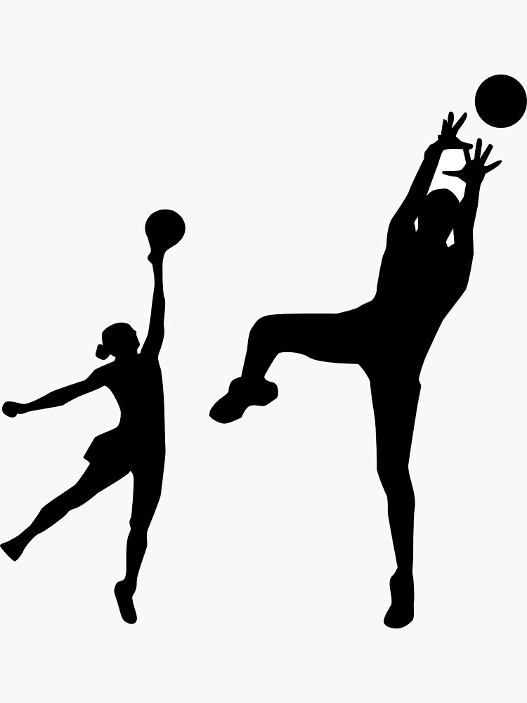 "Volley-ball player logo " Sticker for Sale by artnerd123 | Redbubble