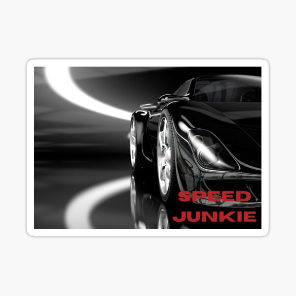 "speed junkie car enthusiast art" Sticker for Sale by Yumnatee | Redbubble