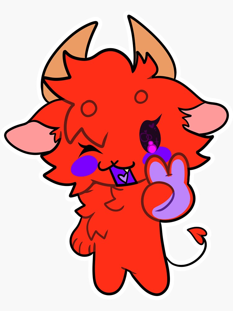 "Doodle holding up a peace sign" Sticker for Sale by doodle20devil ...