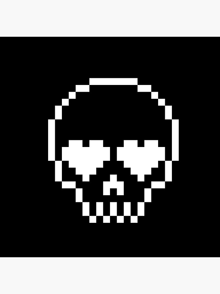"Pixel Skull" Sticker for Sale by DeryaDesigns | Redbubble