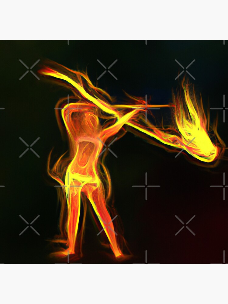 "Baton Twirler Twirling Fire" Sticker for Sale by RedBerryBliss | Redbubble