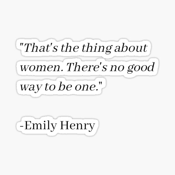 "Emily Henry Quotes | Sticker" Sticker for Sale by grace-gn | Redbubble