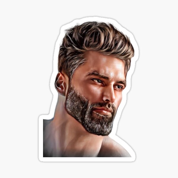 "The gigachad collection" Sticker for Sale by dsgn-man | Redbubble