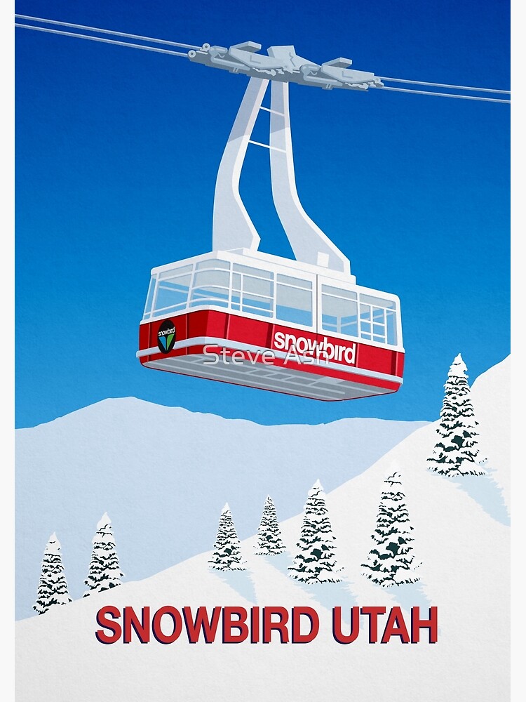 "Snowbird Ski Resort" Art Print for Sale by STASHY | Redbubble