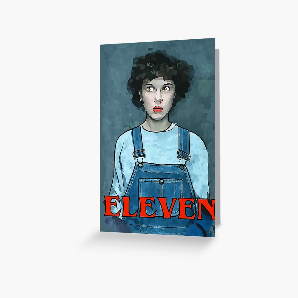 "Eleven from Stranger Things" Greeting Card by crisknopfler | Redbubble
