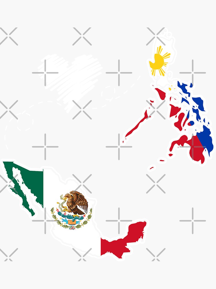 "Philippines Filipino Mexico Mixed DNA Mexipina Mexipino Flag Heart I ...