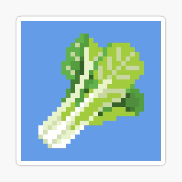 "Pixel Bok Choy" Sticker for Sale by Sixmod | Redbubble