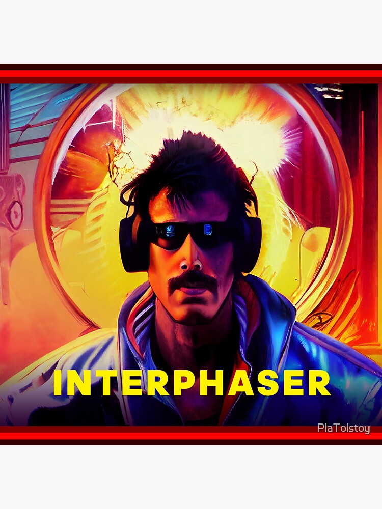 "Interphaser | 80s Sci-fi and Videogames Inspired Art Covers" Sticker ...